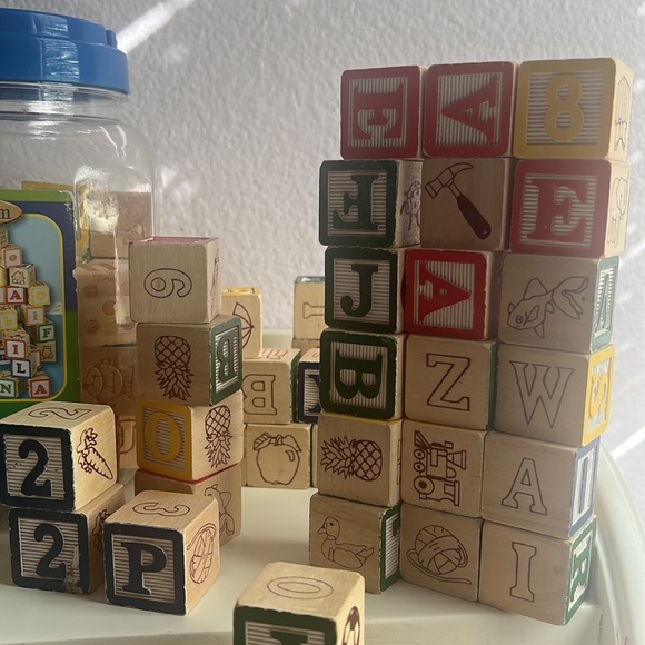 Imaginarium | Toys | Vintage Imaginarium Letters And Numbers Wood ...
